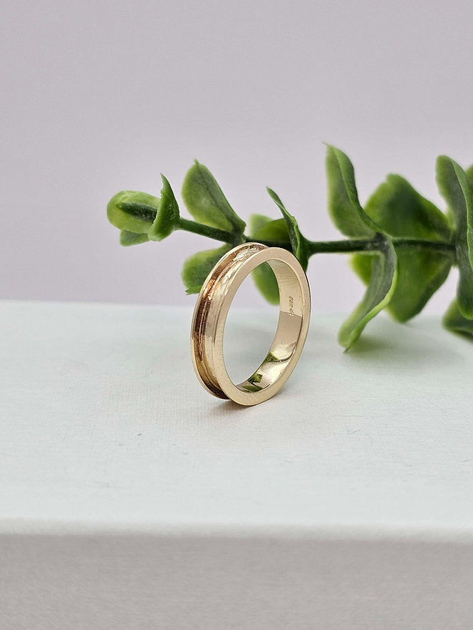 4MM 9K GOLD Channel Ring – Kore Rings